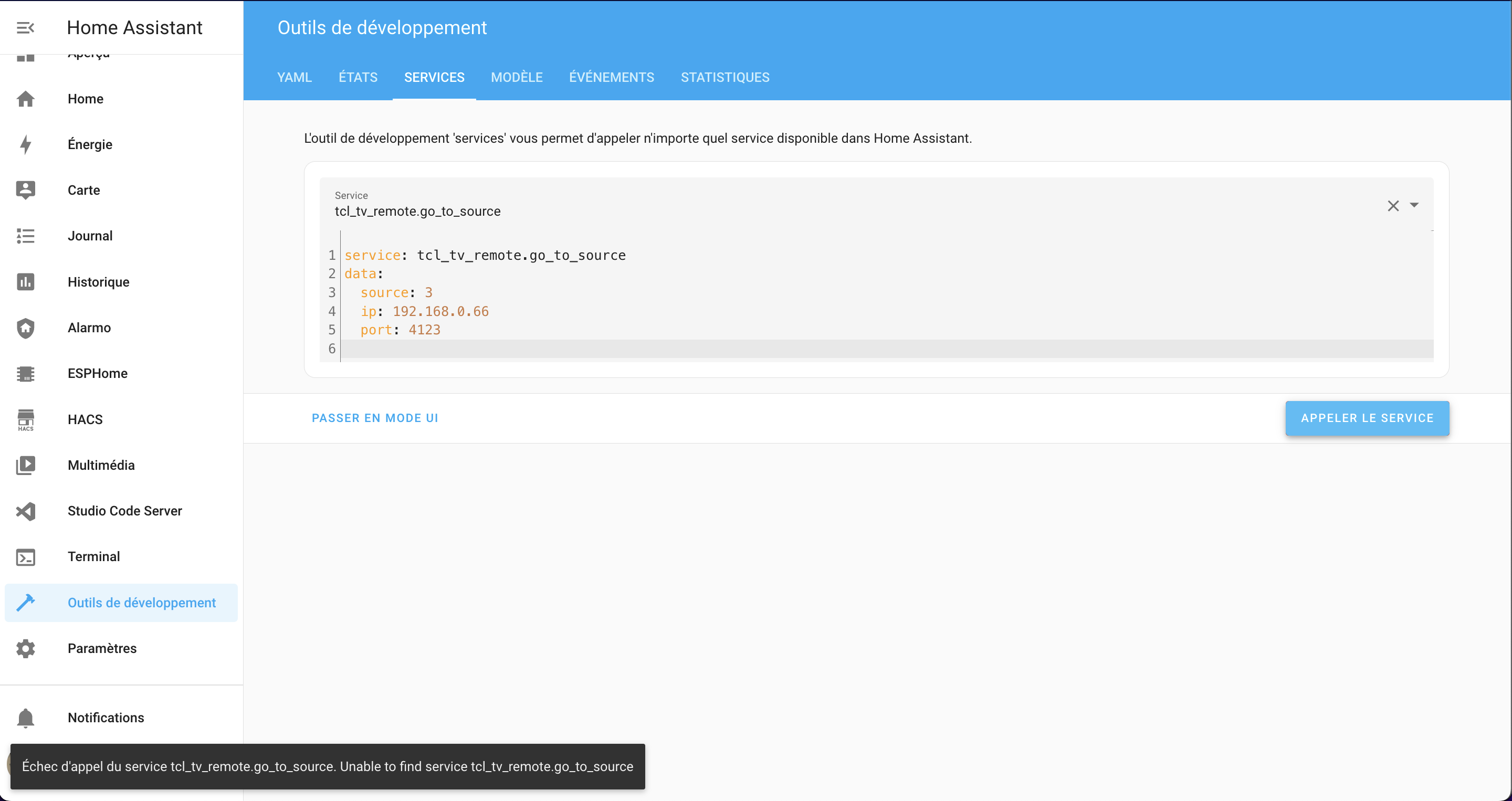 Unable to find service · Issue #1 · popeen/Home-Assistant-Custom ...