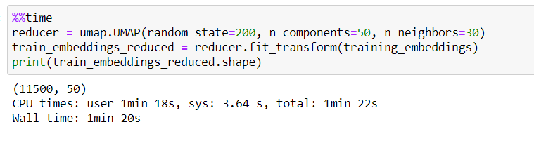 Does the Reduced Vectors from UMAP Algorithm maintains the same Cosine Similarity as the ...