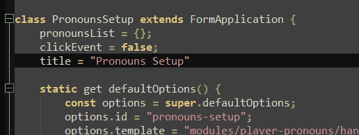 Error because of empty Title in Pronouns Setup window · Issue #18 · vtt-lair/player-pronouns ...