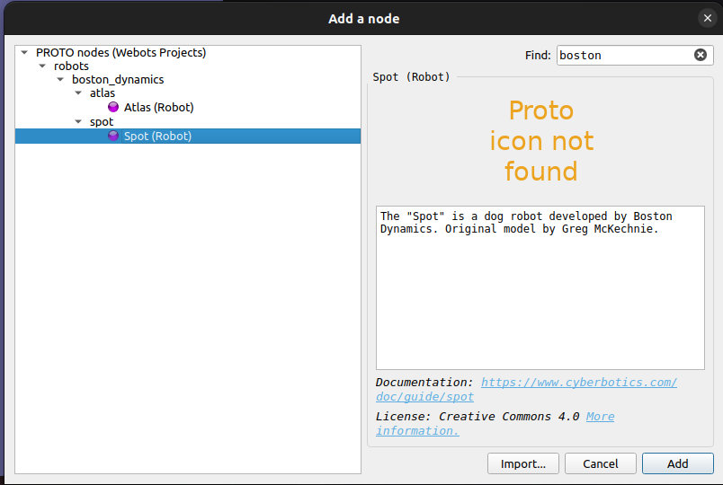 Remote PROTO without icon throw download warning · Issue #5066 · cyberbotics/webots · GitHub