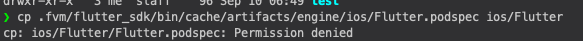 `flutter Run` Failed Due To Permission Denied · Issue 65378 · Flutterflutter · Github 