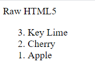 'reversed' not reversed when parsing ordered lists in HTML5. · Issue #97097 · microsoft/vscode ...