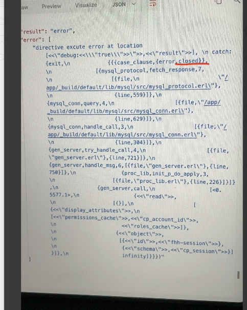Mysql Protocol Recv Packet Returns {error Closed} That Unhandled In Mysql Protocol Fetch