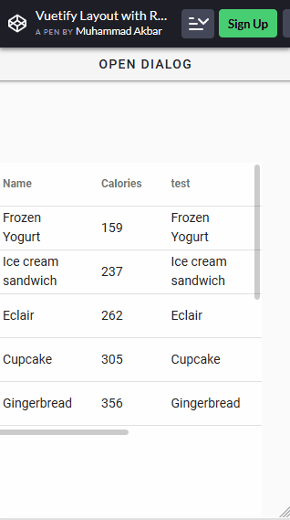 Bug Report Tables Scrollbars Visible Under Dialog On Mobile Firefox · Issue 9428 · Vuetifyjs 6620