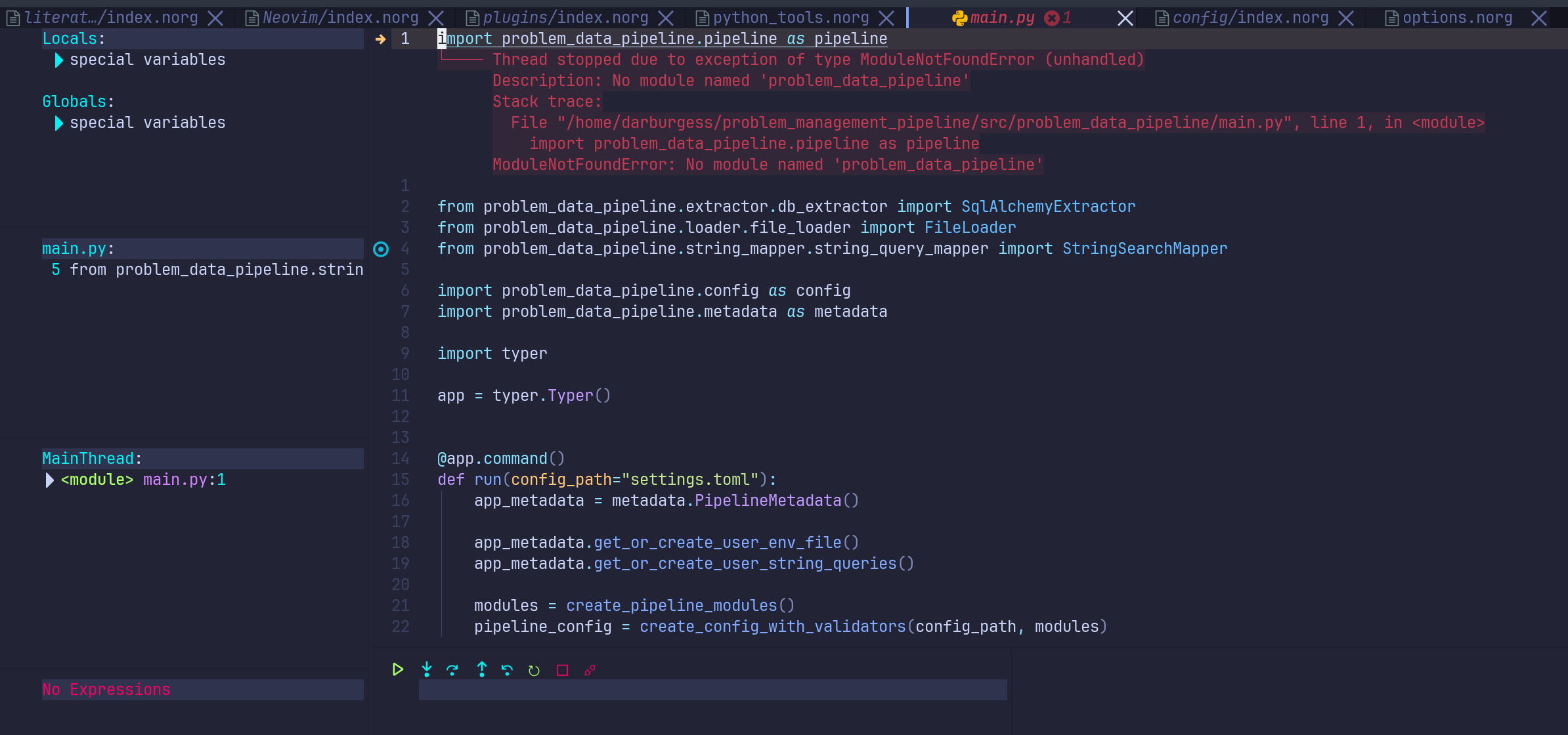Moduleimporterror When Running From Pyenv · Issue 119 · Mfusseneggernvim Dap Python · Github 
