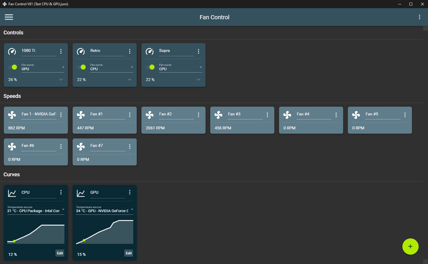 Loading custom configuration or starting the programs makes all the ...