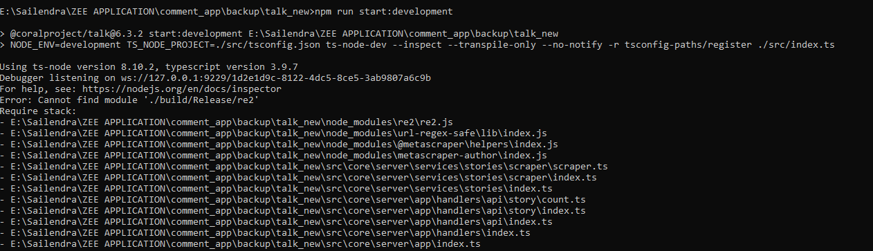 Error: Cannot find module './build/Release/re2' · Issue #3129 · coralproject/talk · GitHub