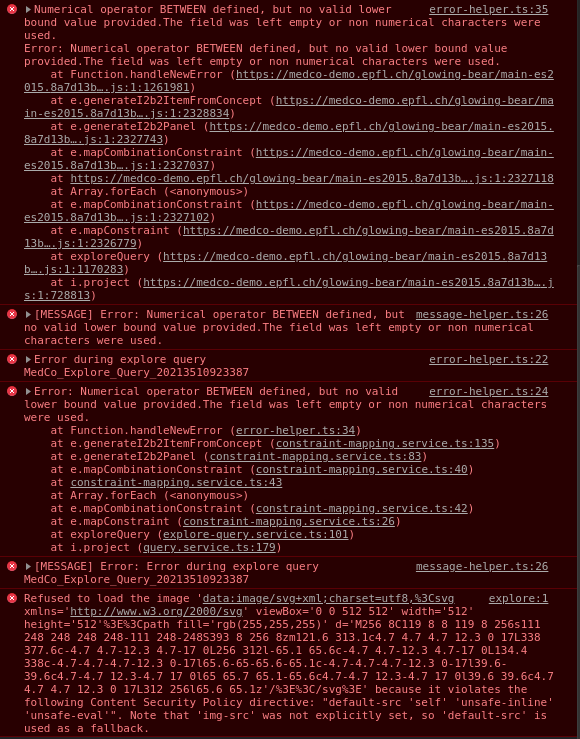 Errors when using 0 values with BETWEEN operator · Issue #193 · ldsec/glowing-bear-medco · GitHub