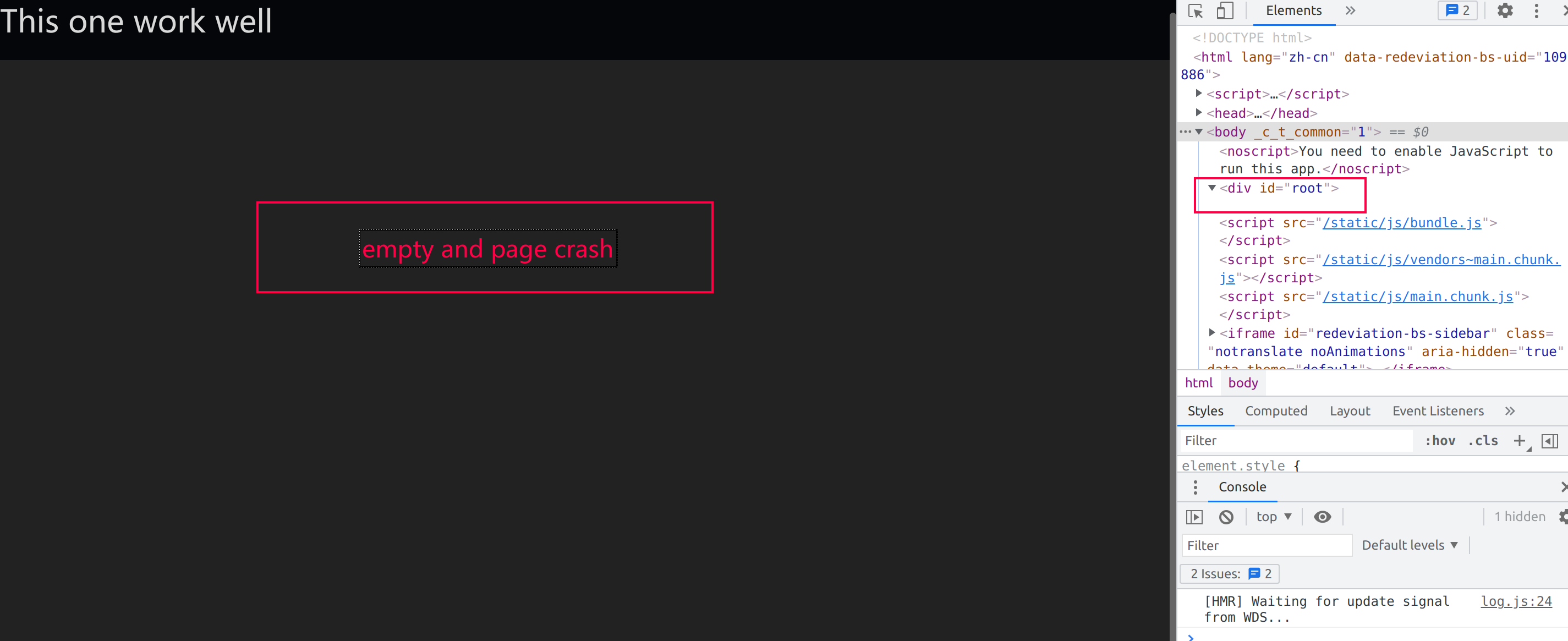page crash when integrate react-three-fiber · Issue #1855 · pmndrs ... page crash when integrate react-three-fiber · Issue #1855 · pmndrs ...
