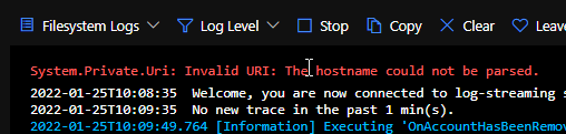 System.Private.Uri: Invalid URI: The hostname could not be parsed · Issue #8097 · Azure/azure ...