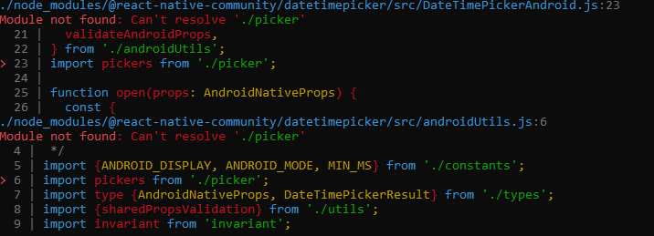 RN Windows Unable to resolve module ./picker · Issue #607 · react ... RN Windows Unable to resolve module ./picker · Issue #607 · react ...