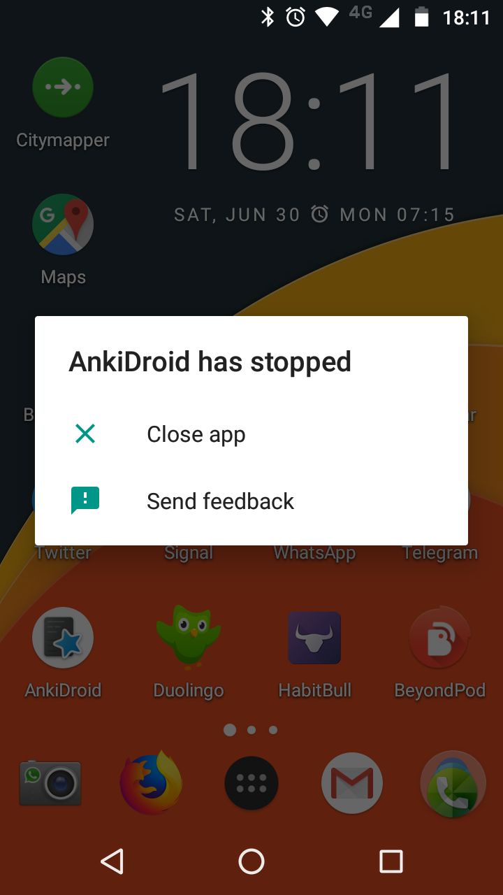 App crashes on sync · Issue #4890 · ankidroid/Anki-Android · GitHub