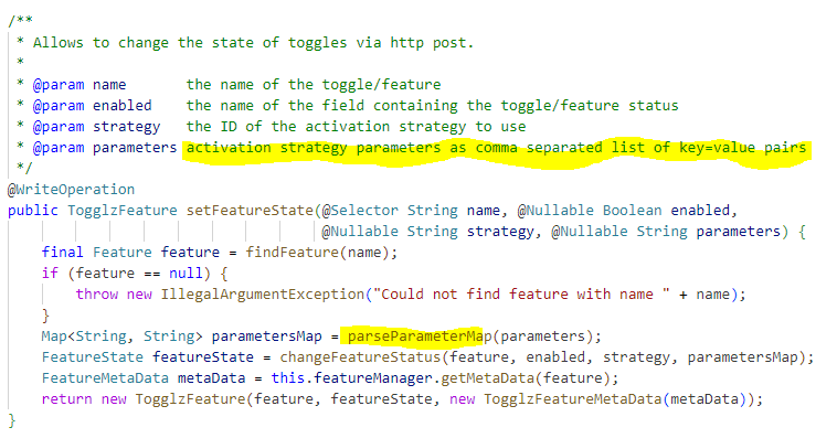Problem updating a strategy parameter when it contains a comma using actuator with ...