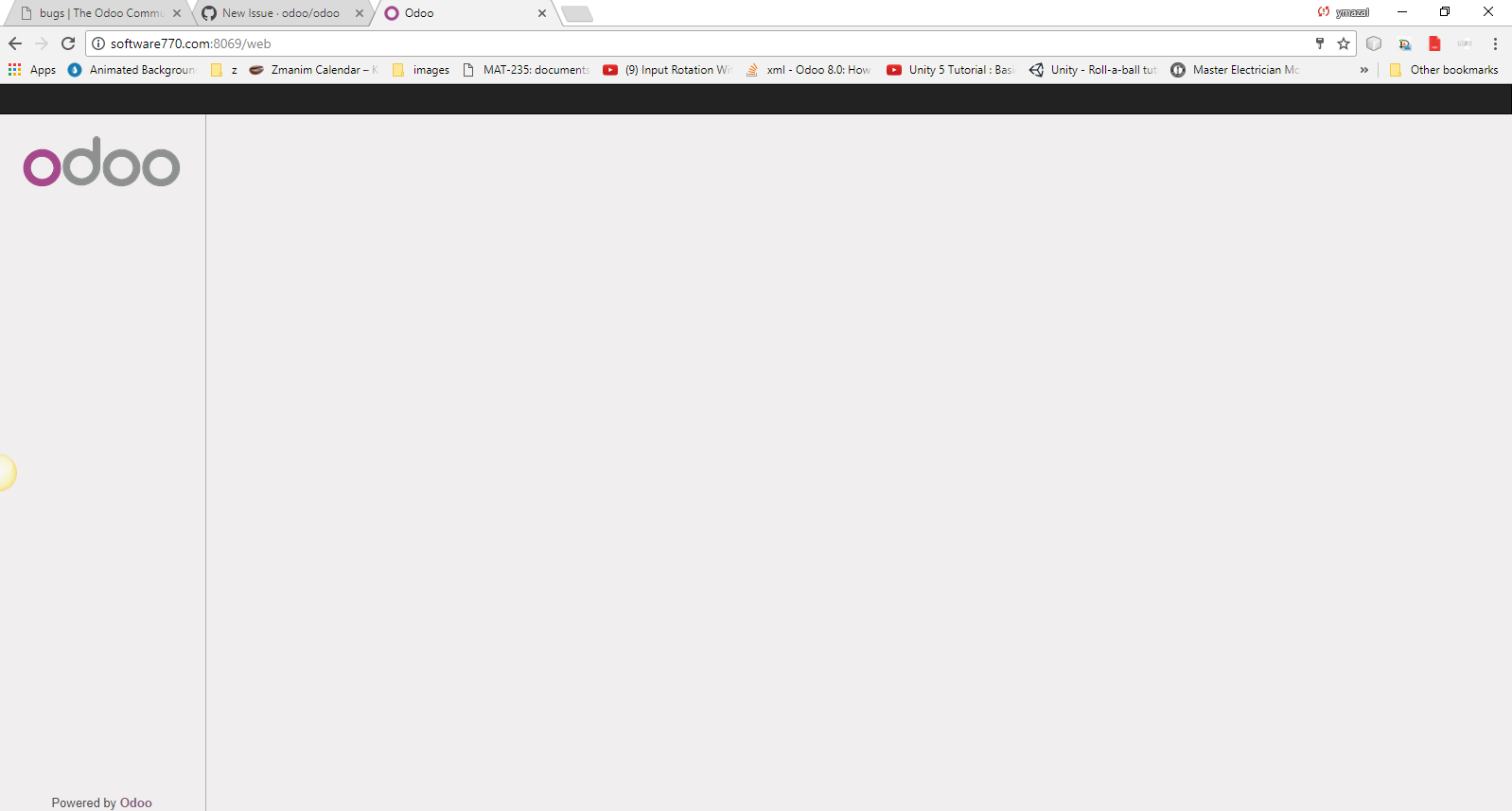 Expense tracker shows a blank screen after install in windows serve 10 · Issue #19368 · odoo ...
