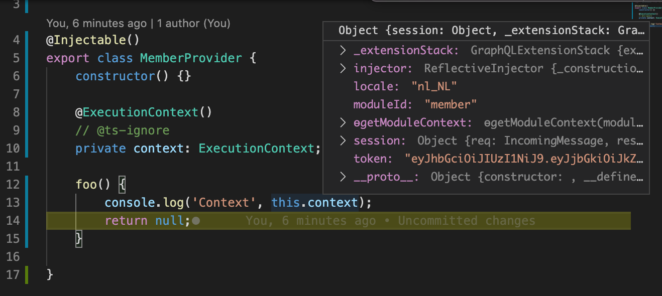 V10 Beta Injecting Context Gives Me Global Context Not Context From Module Itself Added Via