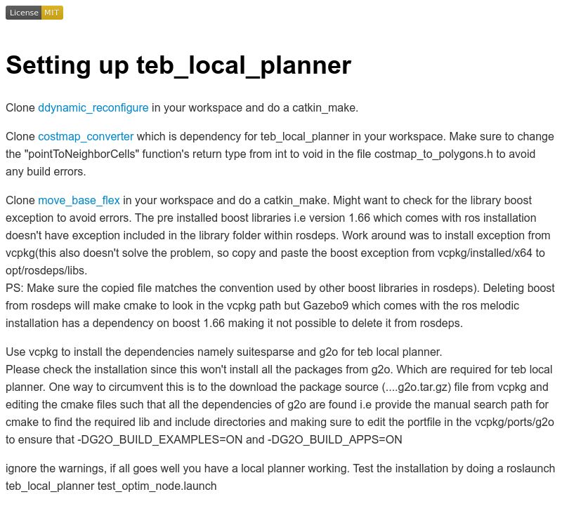 Teb local planner integration for ROS on windows? · Issue #189 · rst-tu ...