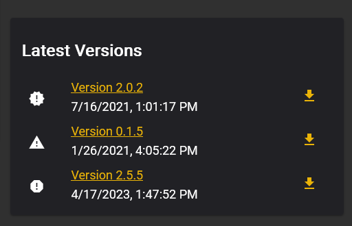Latest Versions Section Confusing For New Users · Issue 75 · Satisfactorymodding Smr Frontend