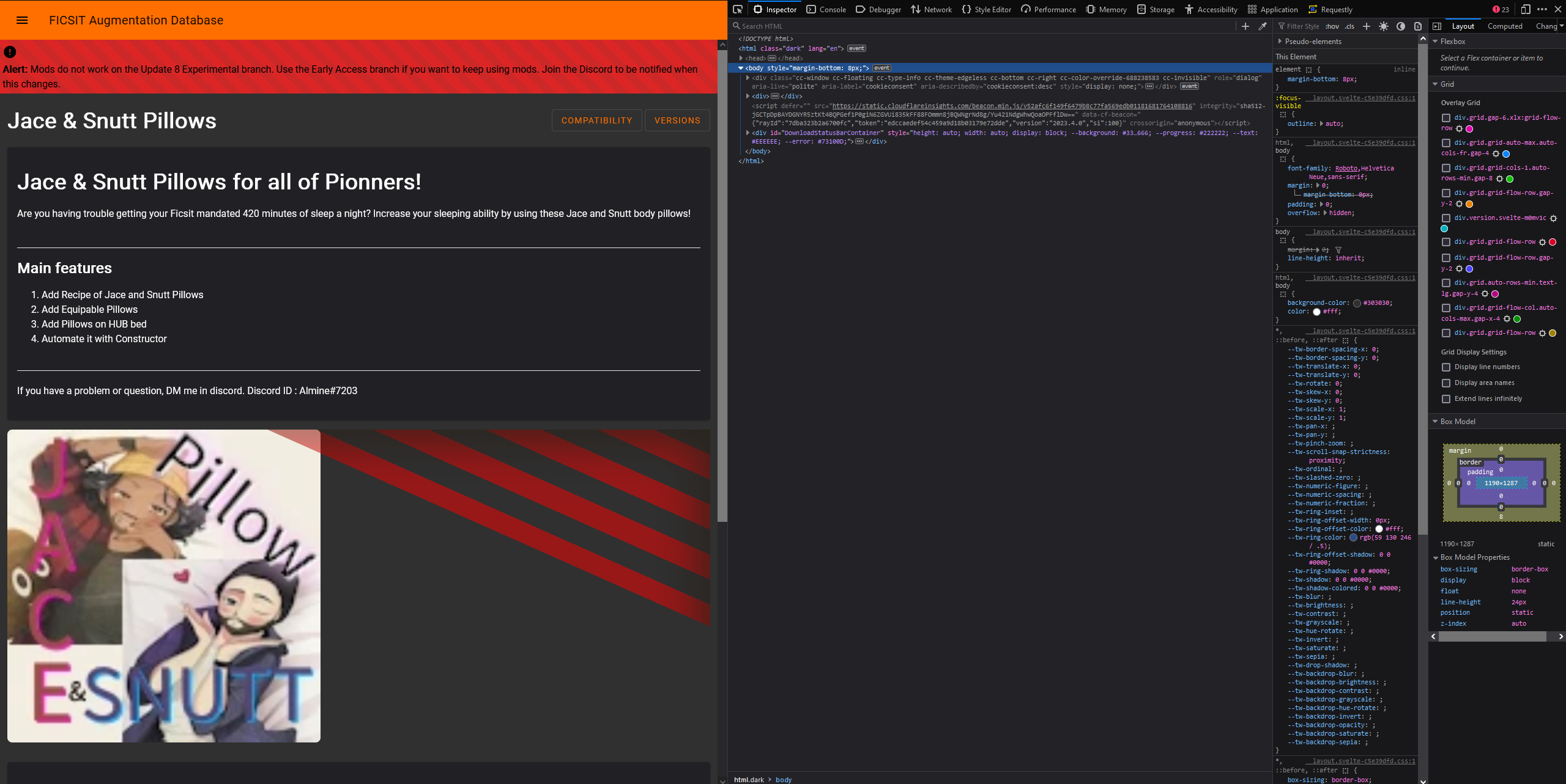 Long Source Urls Will Offset The Compatibility Overlay Image · Issue 82 · Satisfactorymodding