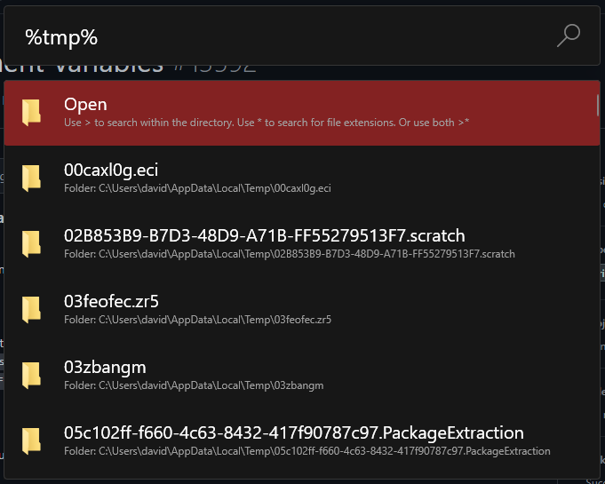 [PT Run] Autocomplete Environment Variables · Issue #13592 · microsoft/PowerToys · GitHub