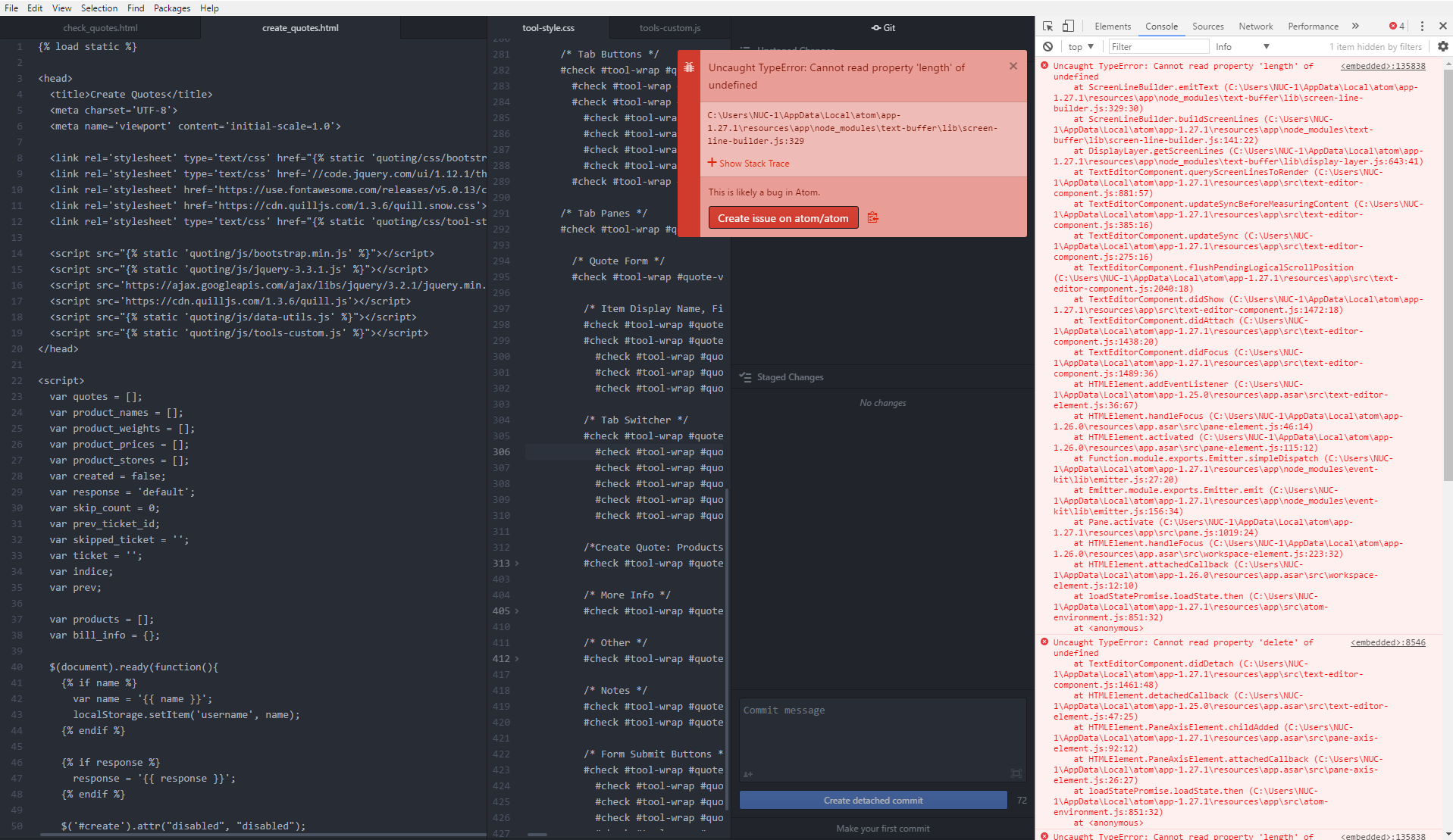 Atom 1271 Uncaught Typeerror Cannot Read Property Length Of Undefined · Issue 17391