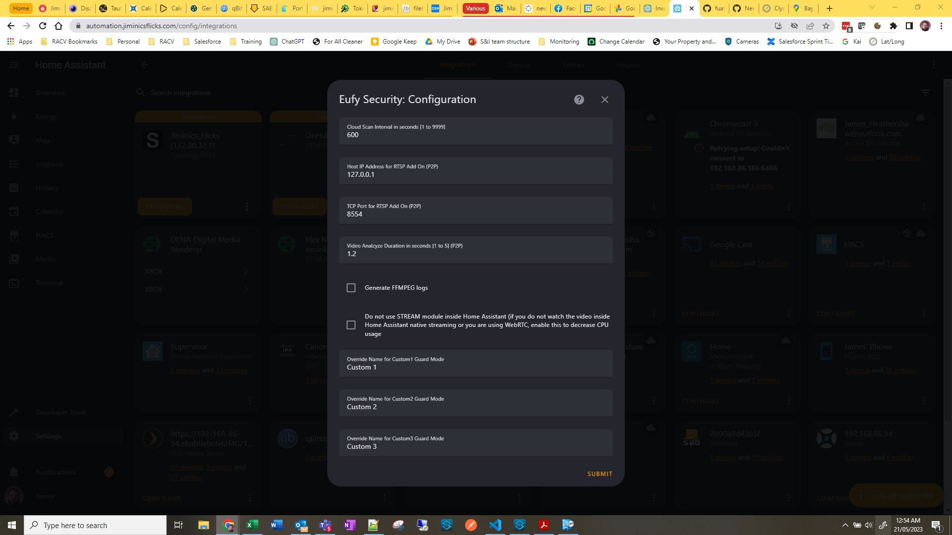 Issue running eufy_security plug-in after installation. · Issue #802 · fuatakgun/eufy_security ...
