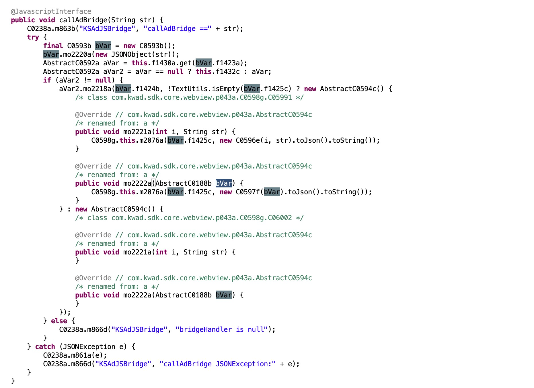 [core] variable shadowing · Issue #1124 · skylot/jadx · GitHub