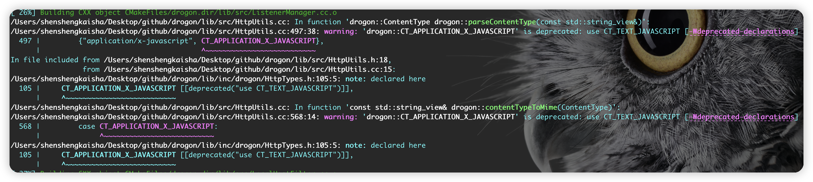 Error · Issue 1723 · Drogonframework Drogon · Github