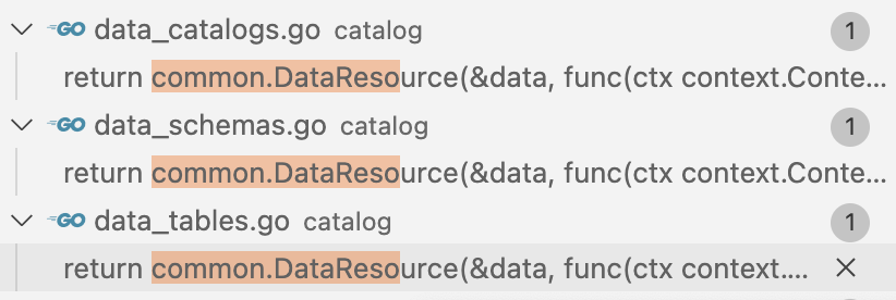 [ISSUE] Multiple databricks_schemas/databricks_tables data sources ...