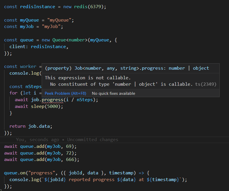 How To Update Progress Of A Job · Issue 398 · Taskforcesh Bullmq · Github