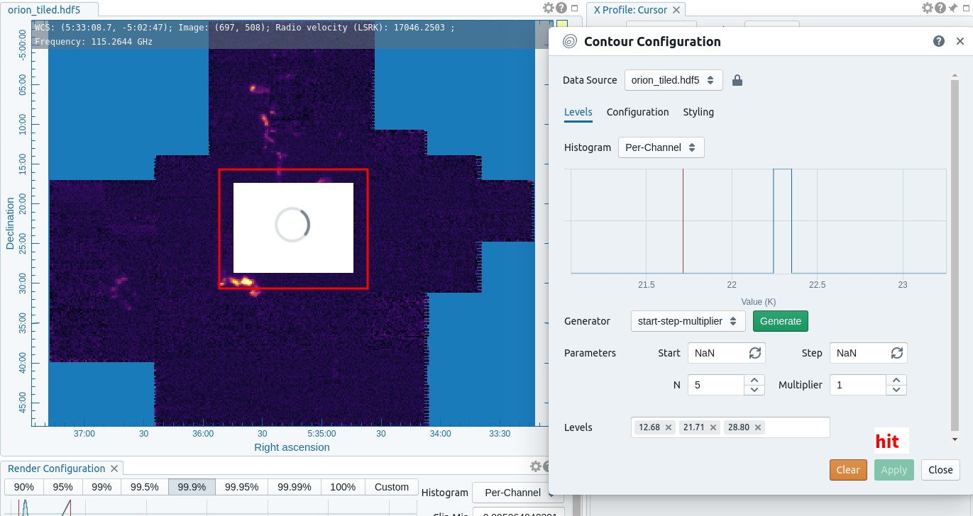 Display loading bar when large number of tiles need to be loaded into memory before contours are ...