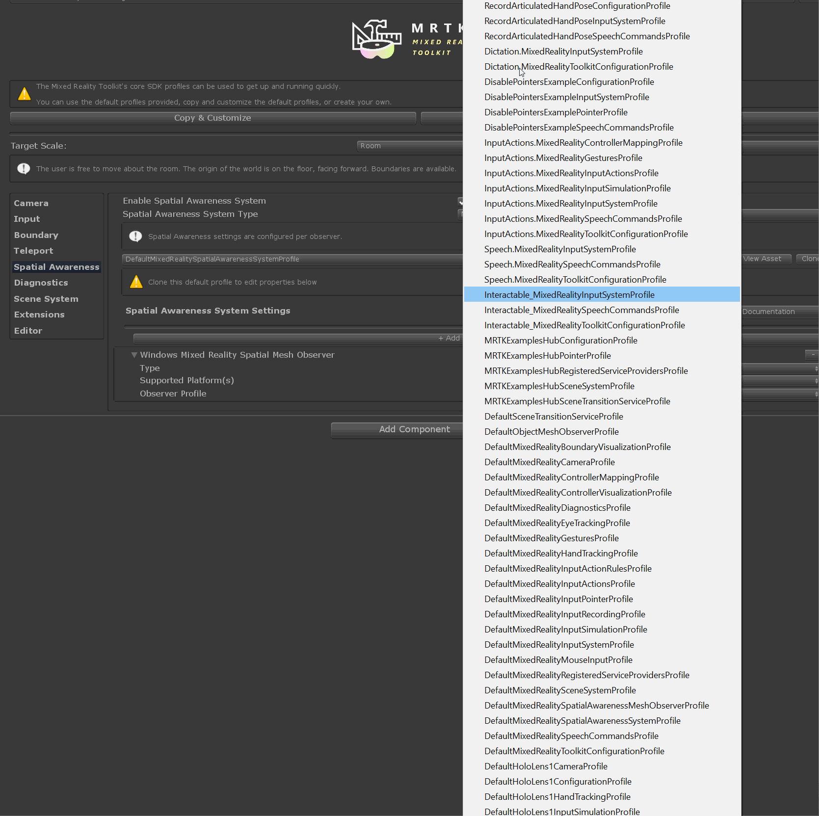Spatial Awareness Observer profile not correctly set and can't set · Issue #6294 · microsoft ...
