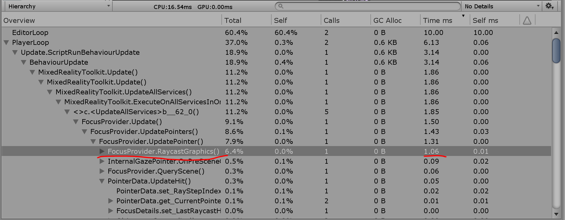 Optimize use of Graphic Raycaster · Issue #6805 · microsoft/MixedRealityToolkit-Unity · GitHub