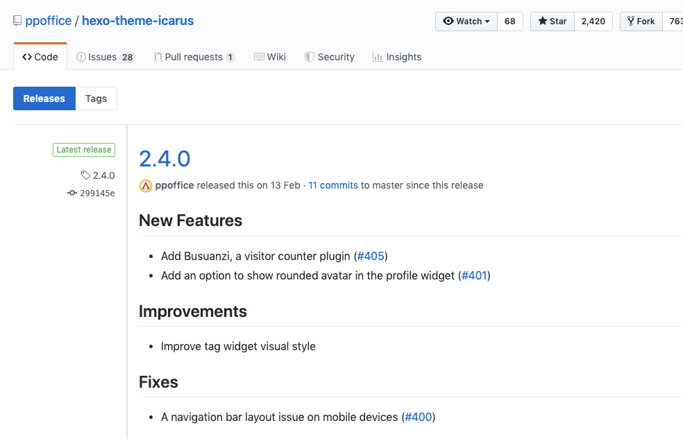 设置了busuanzi=true，但是只有访客数量，没有访问量 · Issue #474 · ppoffice/hexo-theme-icarus · GitHub
