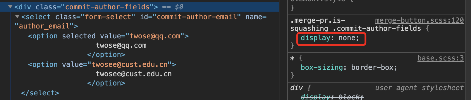 Squash and Merge updated author email: @users.noreply.github.com, but after merging accounts ...
