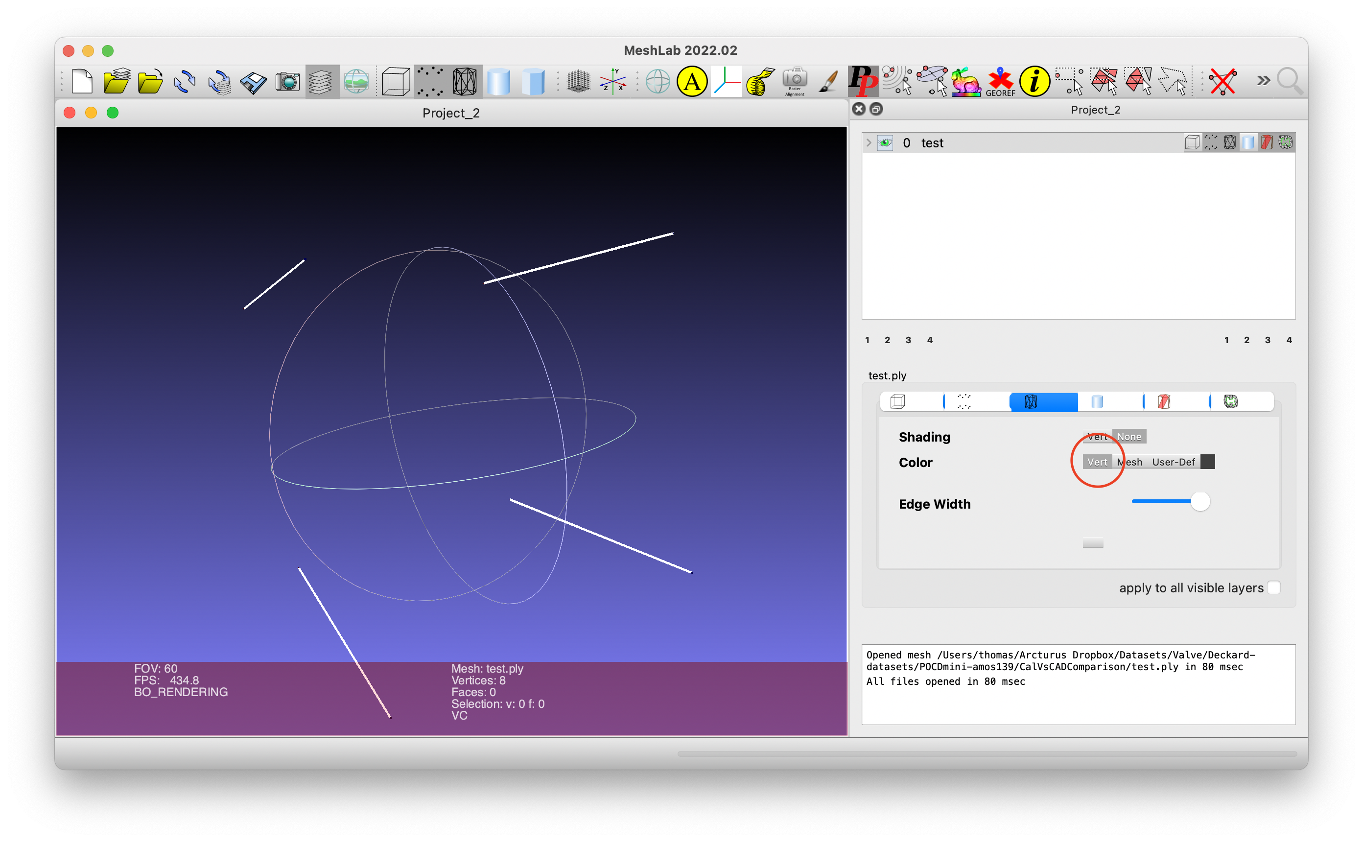 Edges not being colored by vertex colors · Issue #1231 · cnr-isti-vclab/meshlab · GitHub