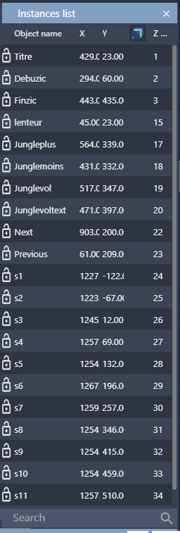 Instances list panel UI/UX issues · Issue #3693 · 4ian/GDevelop · GitHub
