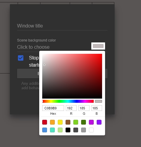 Cannot click on certain parts of the color picker (scene properties ...
