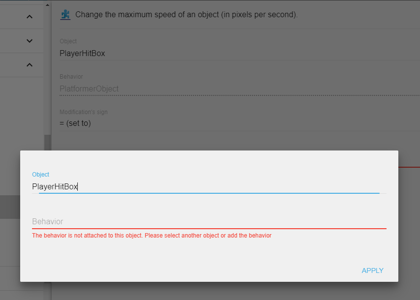 Behaviour not detected in the expressions editor · Issue #1041 · 4ian/GDevelop · GitHub