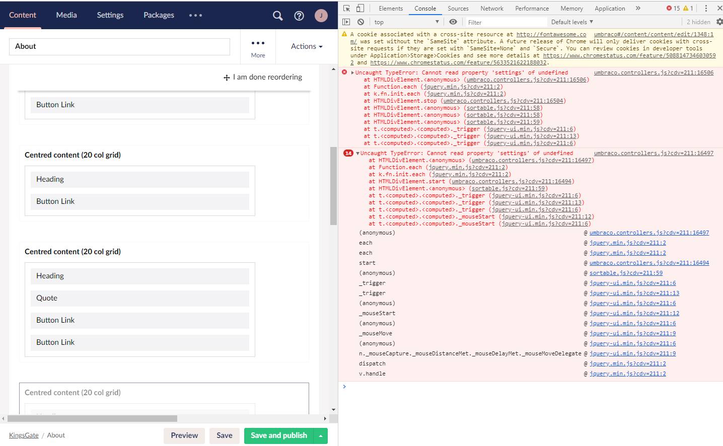 Reorder Grid Row Containing Rte Editor · Issue 6947 · Umbracoumbraco Cms · Github