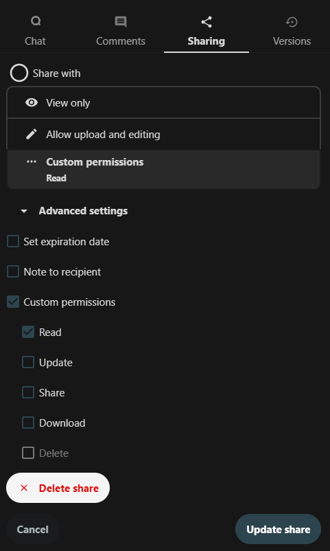 Security View with disabled Download permission Support · Issue #1411 · nextcloud/circles · GitHub