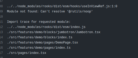 [5.13.1] esm packaging error with @/utils/noops allias (regression from 5.12.0). · Issue #1153 ...