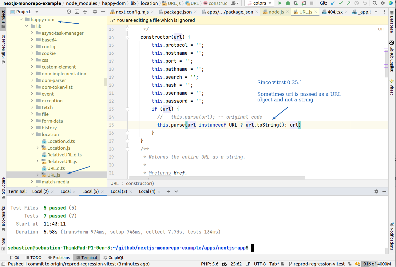 Global URL doesn't comply with web standards since 0.25.1, when using happy-dom · Issue #2305 ...