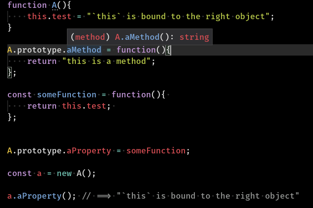 Methods labeled as properties when defined by assigning earlier-defined ...