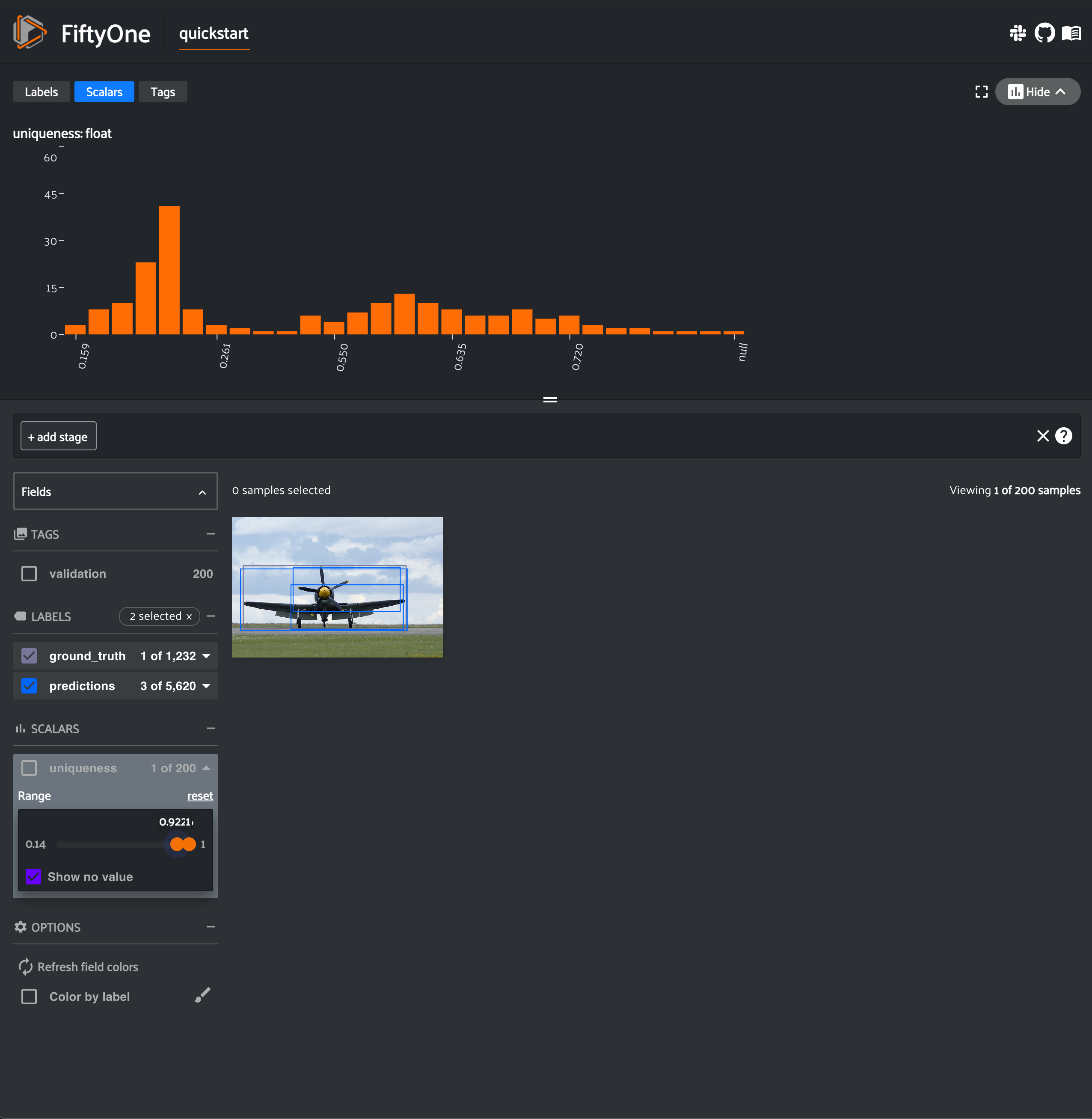 [BUG] Applying field filters in App with labels graphs open does not automatically refresh ...