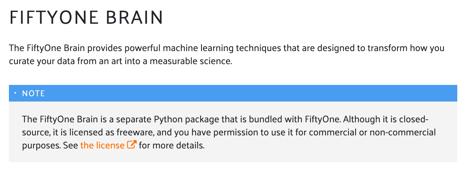 [BUG] The FiftyOne Brain is not actually open source · Issue #1463 ...