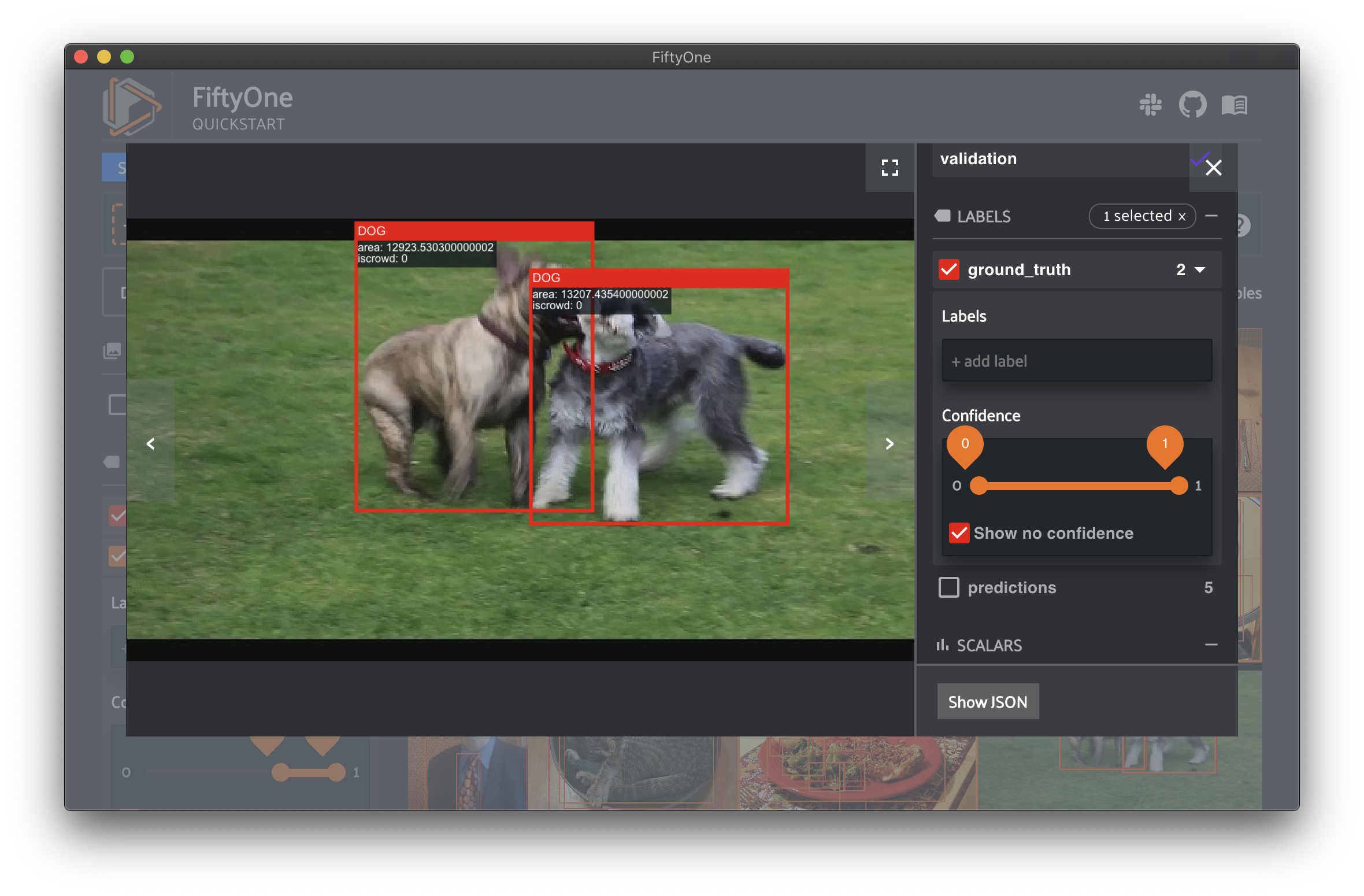 Confidence slider labels don't disappear and are slightly misaligned ...