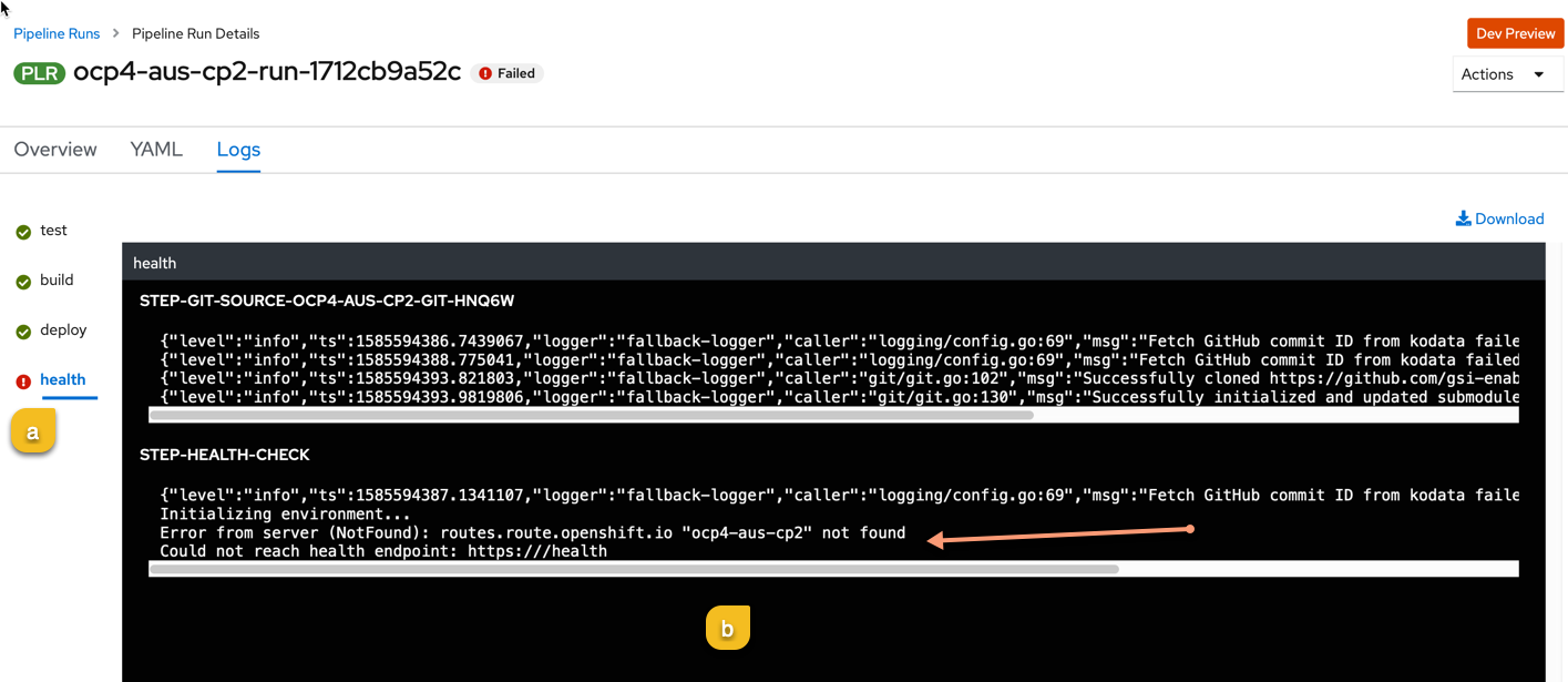 Pipeline Error on Health Check TASK : Code Pattern AngularUI · Issue #238 · cloud-native-toolkit ...