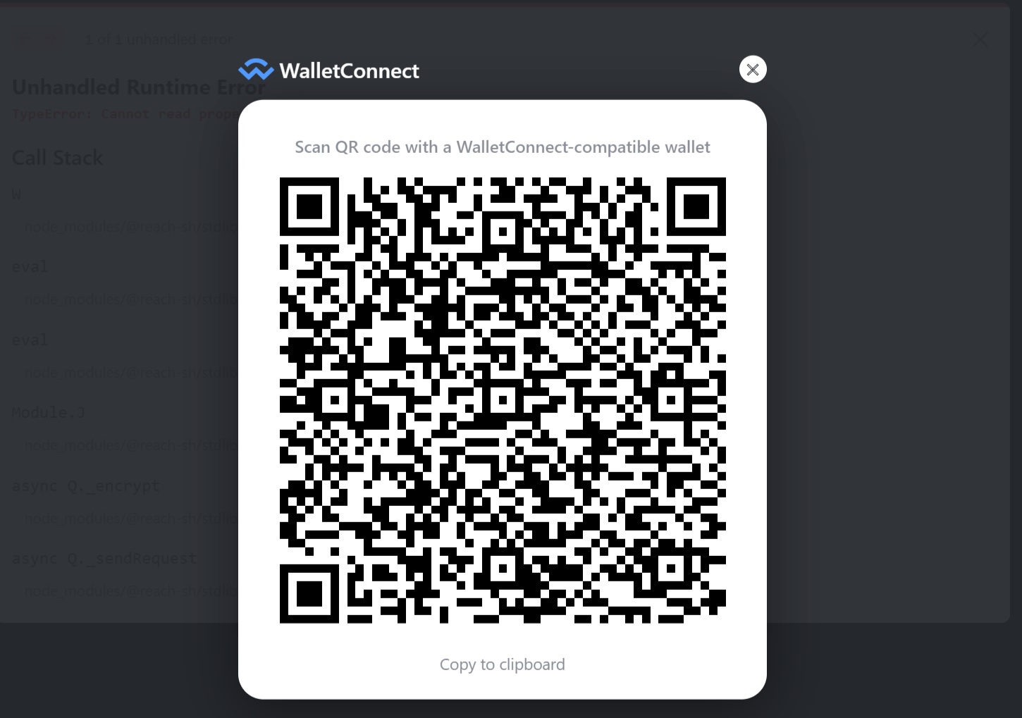 Walletconnect Producing Undefined Importkey Error · Issue 1454 · Reach Sh Reach Lang · Github