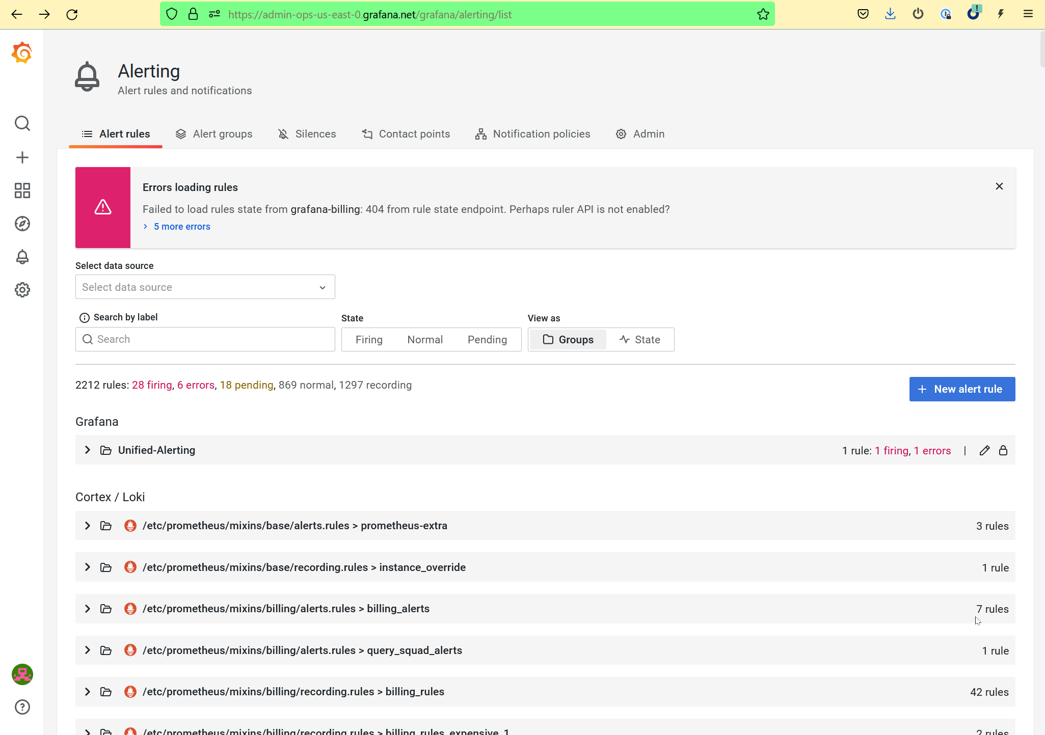 Alerting: UI crashes when generating preview for undefined alert · Issue #39193 · grafana ...