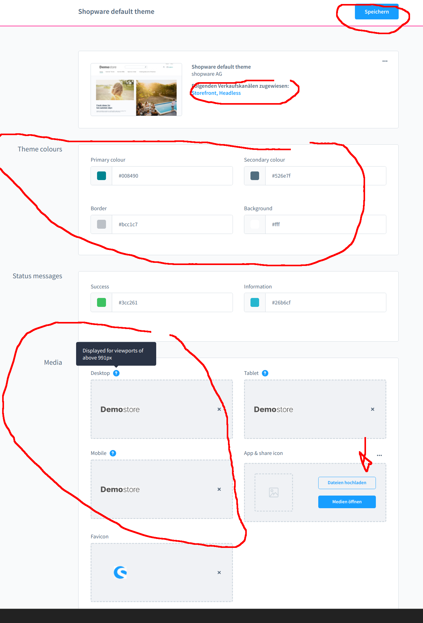 NEXT-8102 - Some text elements in Admin are displayed in English, although German is available ...